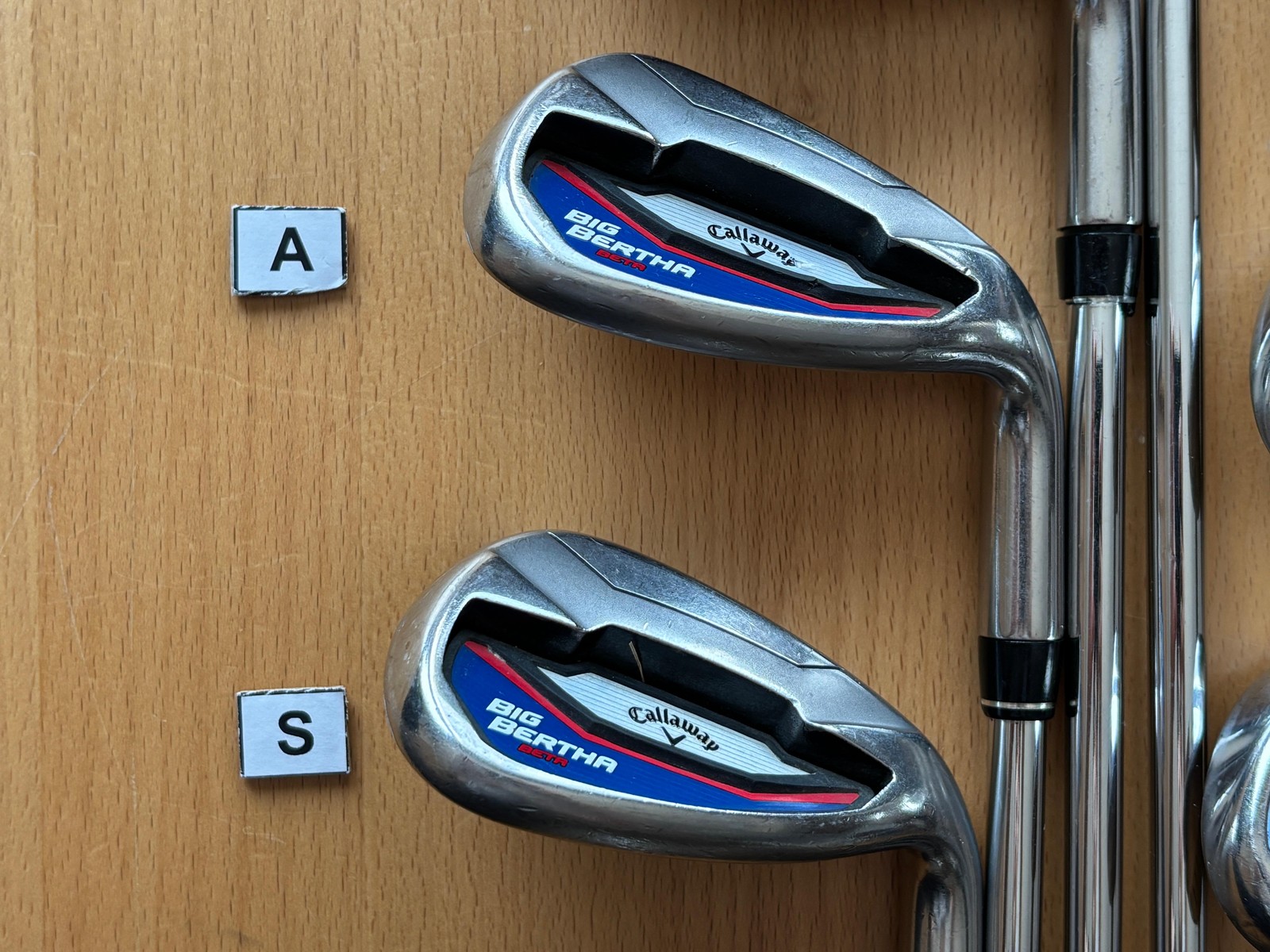 Callaway BIG BERTHA BETA Iron Set 8pcs 5-9,P,A,S GS90 CPT Flex S200 ...