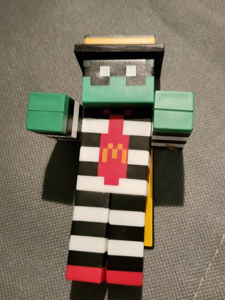 McDonald's Minecraft Happy Meal Zombie Hamburgler Toy Figure Only No ...
