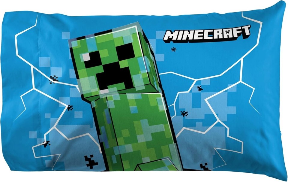 Minecraft "Creeper" Kids Microfiber Sheet Set-AB0FKDF9NJP2 ...