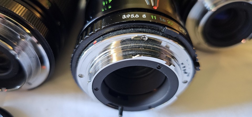 Assorted Lot Of Vintage Camera Lenses A7 Various Brands And Different ...