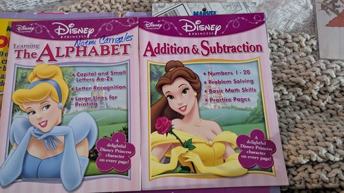 Disney Princess Math Alphabet Activity WorkBook Learning K 1st Grade ...