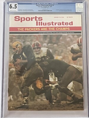 Jim Taylor Sports Illustrated NEWSSTAND CGC 6.5 Packers 1/10/1966 (Old ...