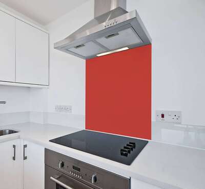 Zenolite Kitchen Glass Splashback Heat Resistant Toughened - Red ...