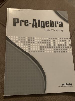 Abeka Pre Algebra Teacher Quiz / Test Key math | eBay