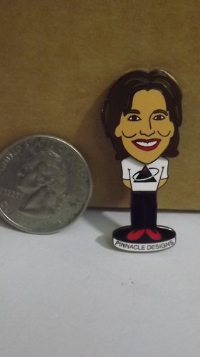 Pinnacle Designs Lady "Bobble Head" Lapel Hat Pin | eBay
