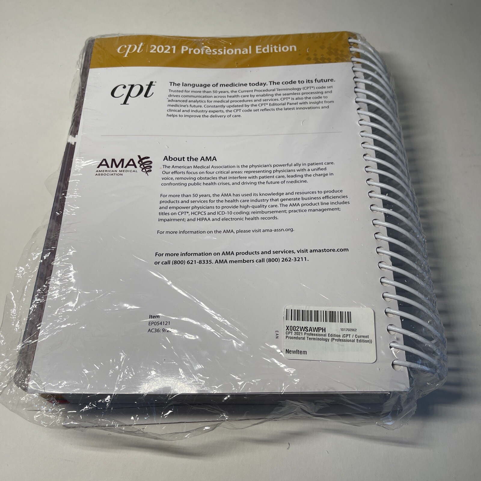 AMA CPT 2021 Professional Edition Codebook w/ Rules Guidelines Spiral ...
