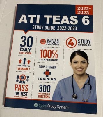 ATI TEAS 6 Study Guide 2022 - 2023 Spire Study System 9781950159215| eBay