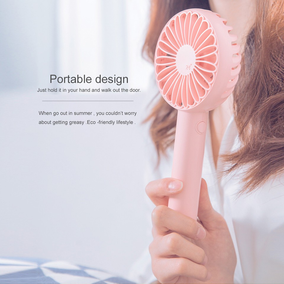Electric Personal Handheld Small Fan Portable Pocket Mini Handy USB ...