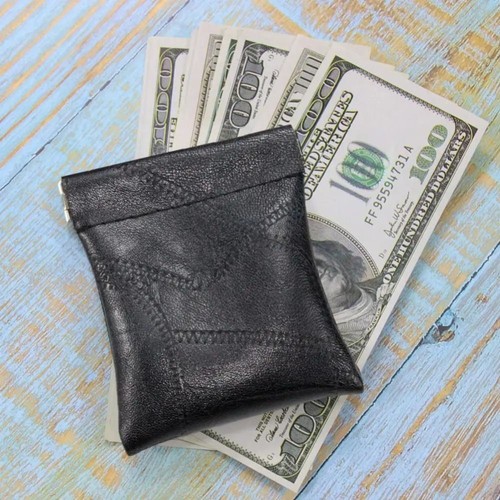 Self-closing Mini Wallet Leather Coin Purse Portable Keys Pouch Women ...