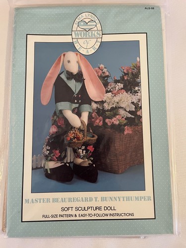 ALMA LYNNE'S DESIGNS MASTER BEAUREGARD T. BUNNYTHUMPER DOLL SEWING ...