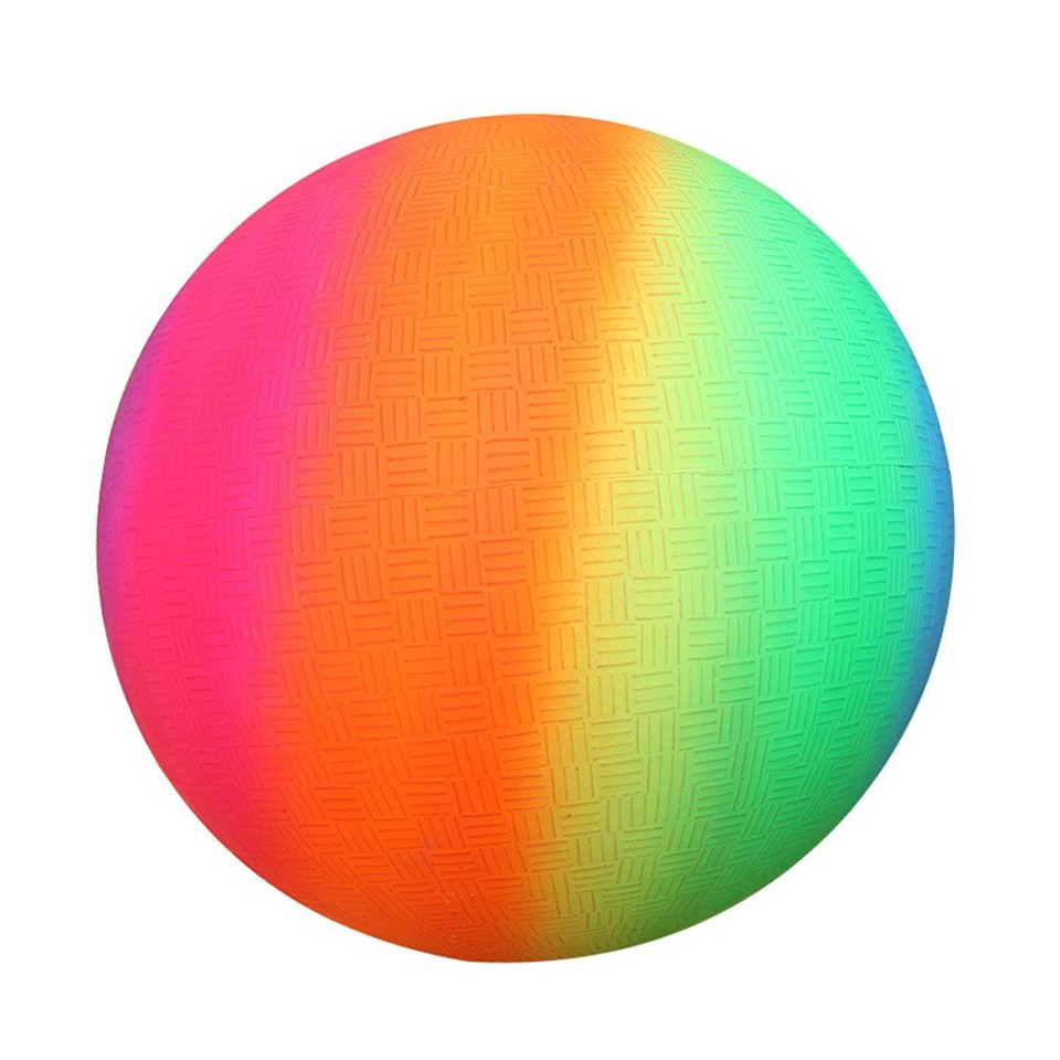 2pcs 22 CM Thickened Rainbow Balls PVC Sports Kickball Flapping Ball ...