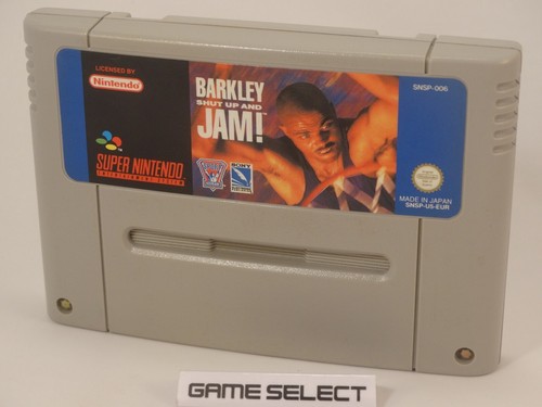 Barkley Shut Up AND Jam! Nintendo Snes Super Nes Pal Eu Eur Cartouche ...