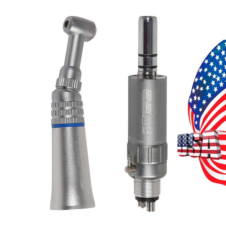 NSK Style Dental Low Speed Handpiece Straight Contra Angle Air Motor 1: ...