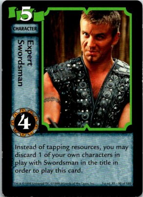 1998 Xena Warrior Princess CCG Base Card #90 Expert Swordsman | eBay