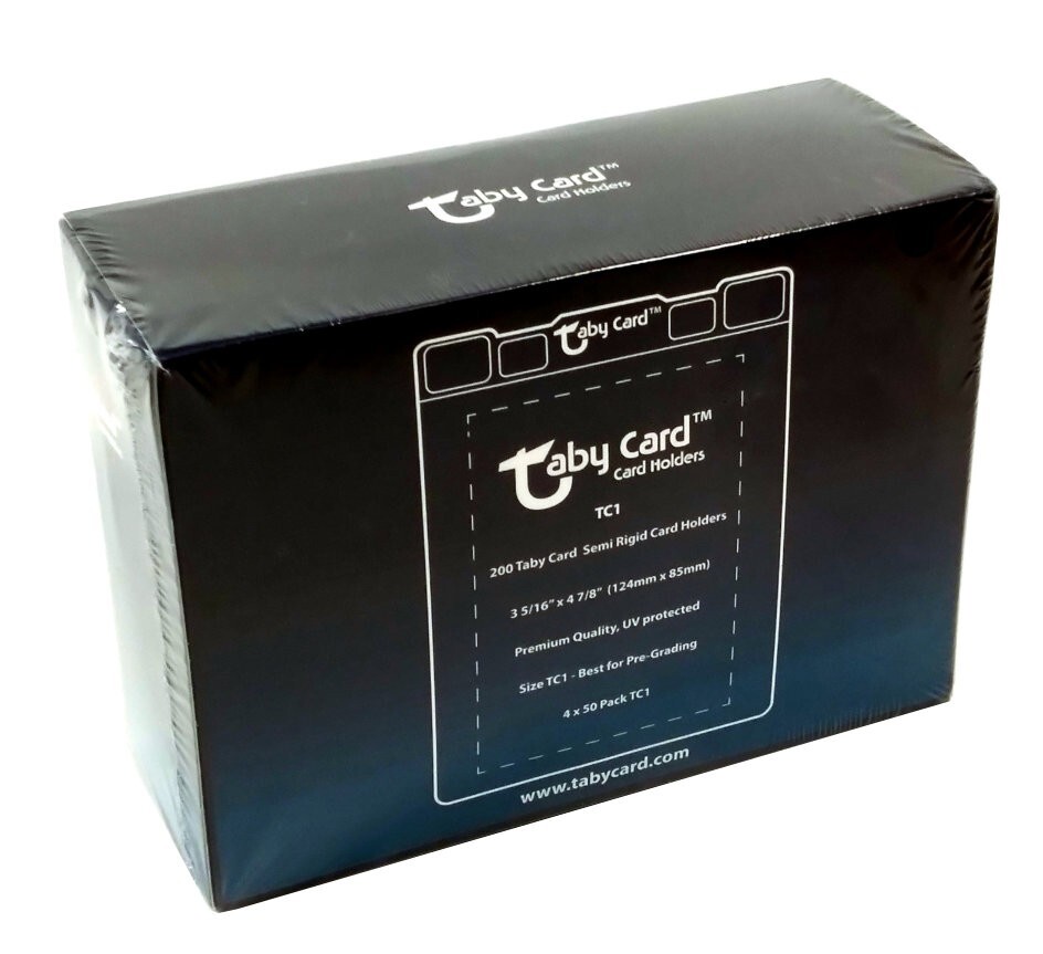 2000 Ct. Case Taby Card™ TC1 Semi Rigid Card Holders - 200 ea. x 10 ...