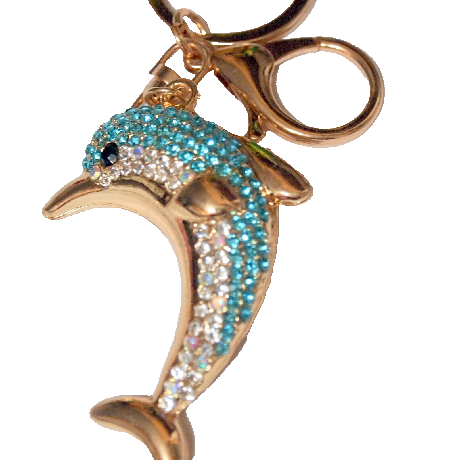 Dolphin Key Chain Rhinestone Fashion Jewelry Auto Keychain NIB | eBay