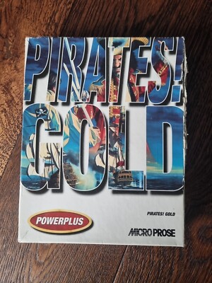Microprose PIRATES GOLD Big Box PC Game Powerplus Floppy Disk Original ...