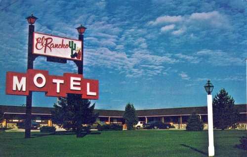 Harvard Illinois El Rancho Motel Postcard | eBay