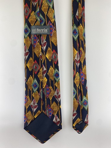 VTG EUC Joel Ferrin Necktie Made in Germany Reine Seide 56" Long 3.75 ...