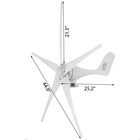 5 Blades 1200W Wind Turbine Generator Kit DC12V Charger Controller Home ...