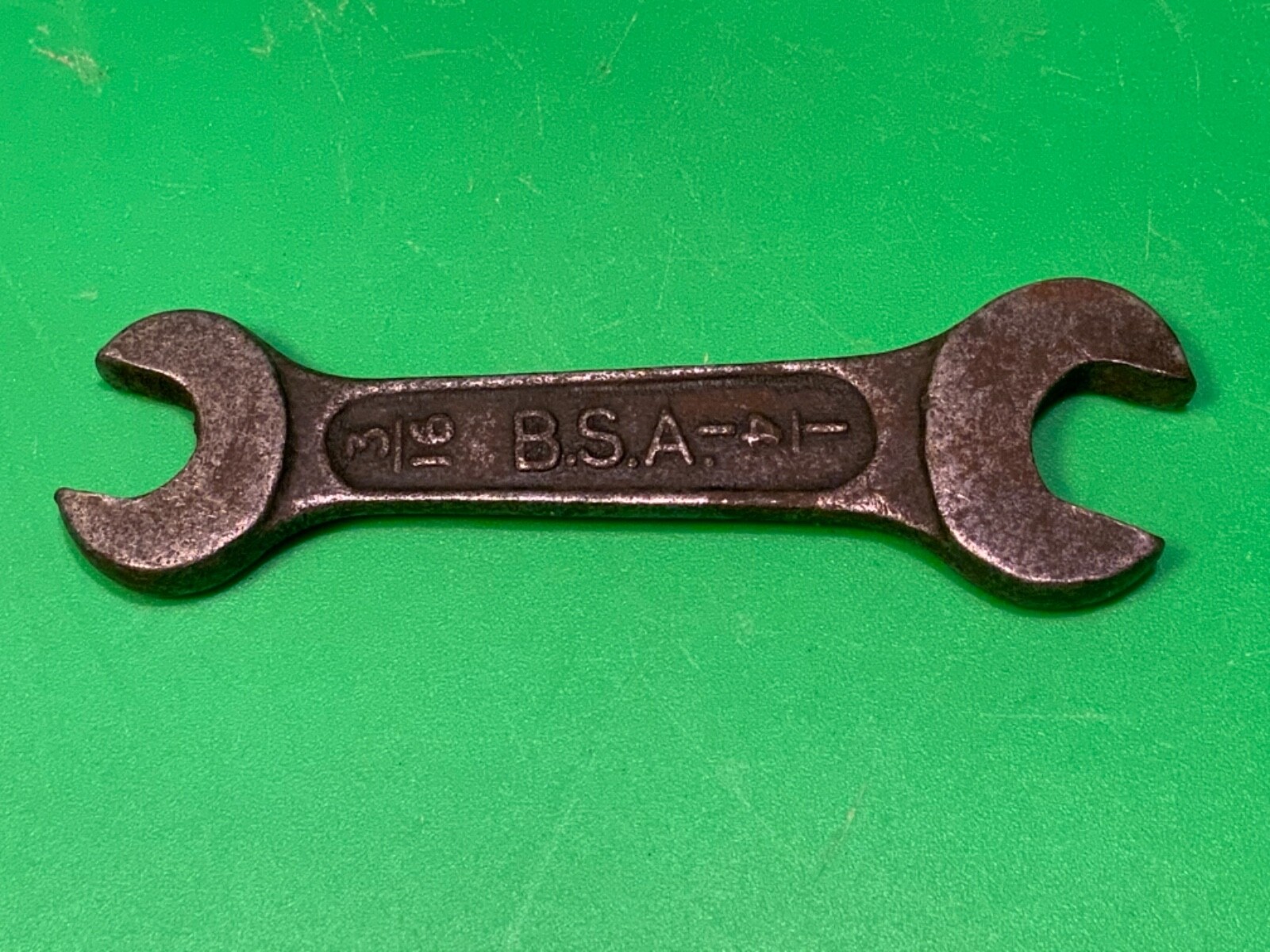 Vintage spanner,3 rifles bsa stamped,3/16 1/4 B.S.A,classic wrench,hand ...