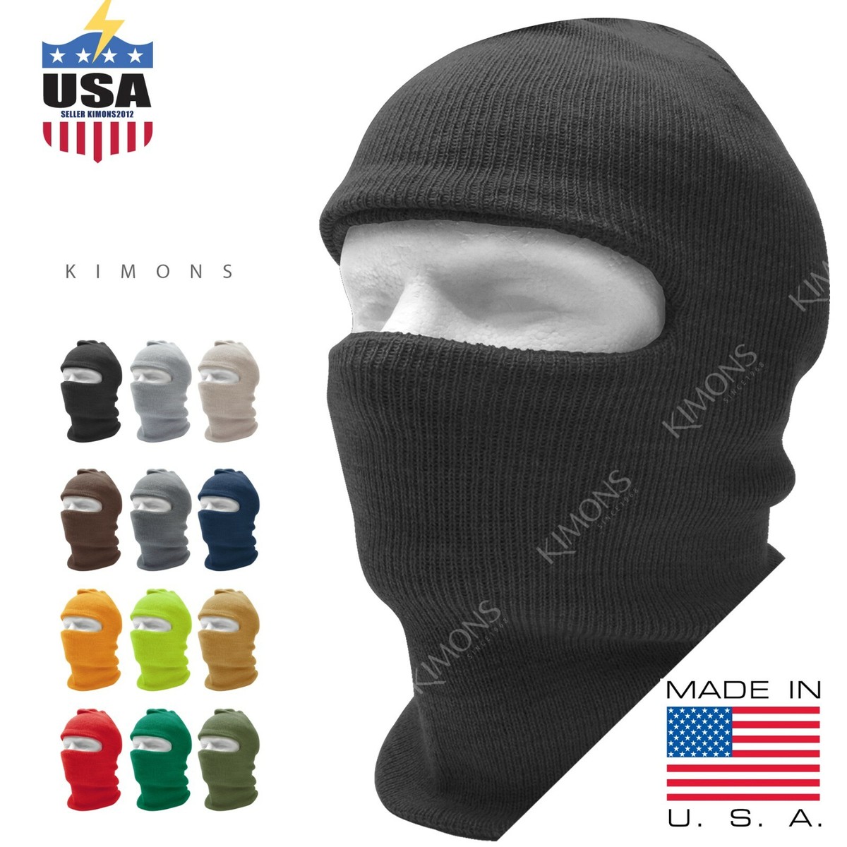 One 1 Hole Ski Full Face Mask Winter Cap Balaclava Hood One 1 Hole Ski Full Face Mask Winter Cap Balaclava Hood