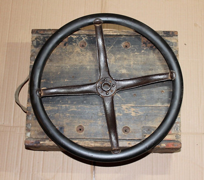 ORIGINAL OLD VINTAGE ANTIQUE FORD MODEL T 4 SPOKE STEERING WHEEL 43CM ...