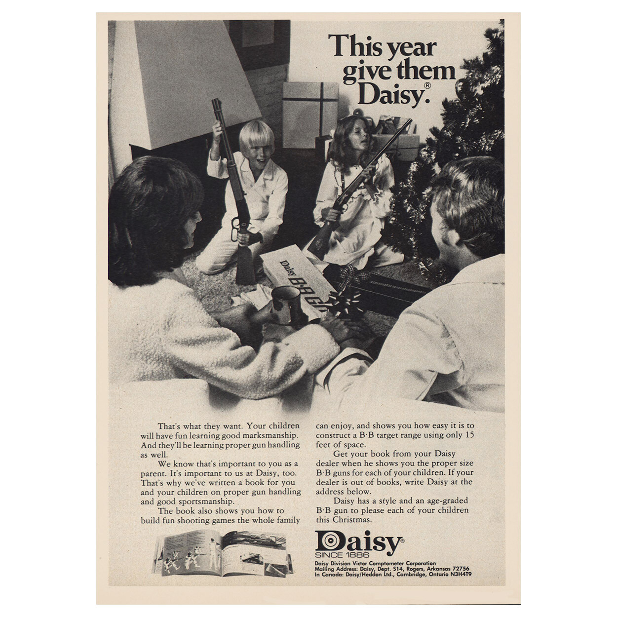 1974 Daisy BB Guns: This Year Give Them a Daisy Vintage Print Ad | eBay