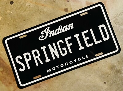 Indian Motorcycle Springfield Vintage Style License Plate Scout ...
