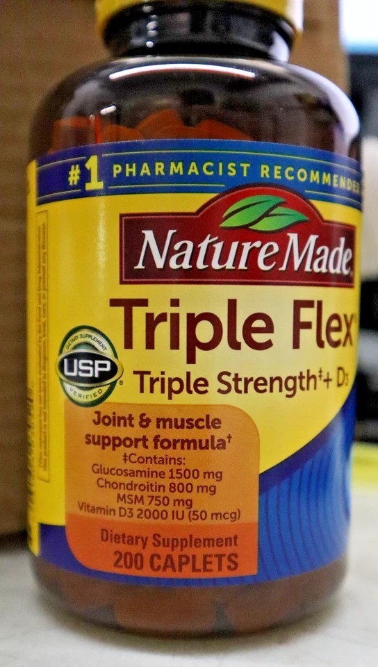 Nature Made Triple Flex Triple Strength + D3 Joint Support 2 x 200 ...