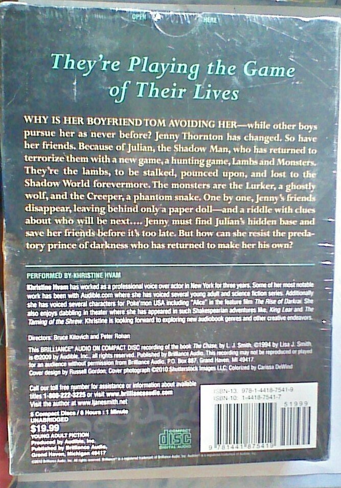 NEW *Sealed* AUDIO BOOK on CDs THE FORBIDDEN GAME L.J. Smith 02 | eBay