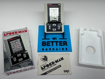 Epoch-man Arcade Game Vintage Working LCD Pocket Size # 8200 & Box CIB ...