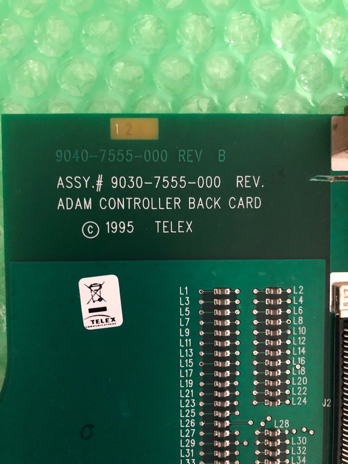 Telex Adams Rts Controller Back Card Assy 9030-755-000 Rev B | eBay