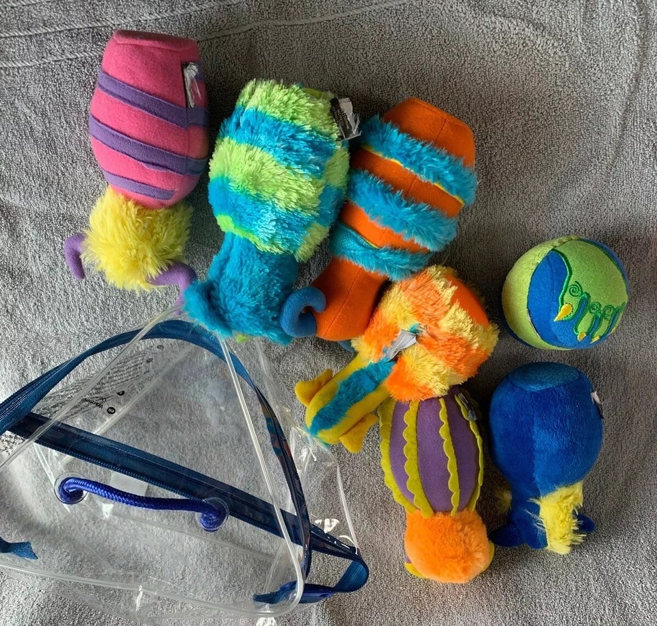 Melissa & Doug Monster Bowling Game Plush 6-Pin Game with Carrying Case ...