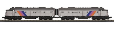 MTH RAILKING NJ TRANSIT E-8 AA DIESEL ENGINE PS3 30-20437-1! O GAUGE ...