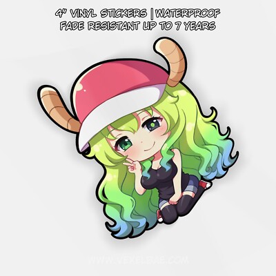 Miss Kobayashi's Dragon Maid - Lucoa Chibi | Cute Anime Sticker JDM ...