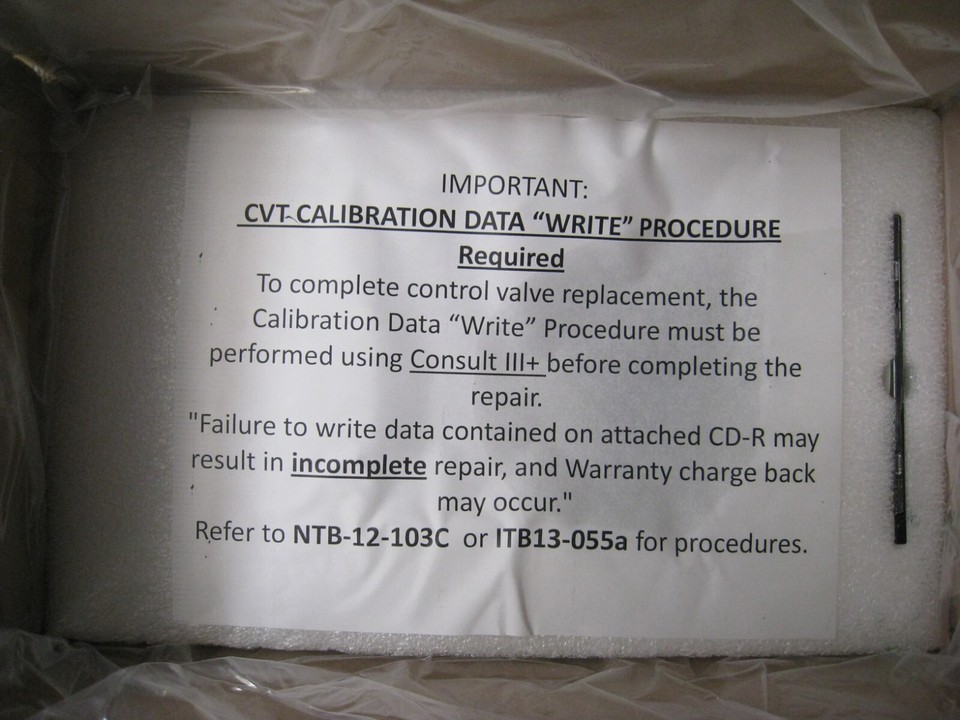 NEW 2024MY GENUINE NISSAN JF016E RE0F10D CVT Control Valve Body 31705 ...