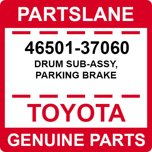 46501-37060 Toyota OEM Genuine DRUM SUB-ASSY, PARKING BRAKE | eBay