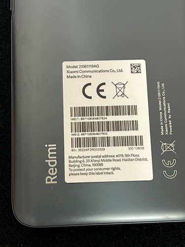Xiaomi Redmi 10 21061119AG Carbon Gray 128GB Storage 6GB RAM Android ...