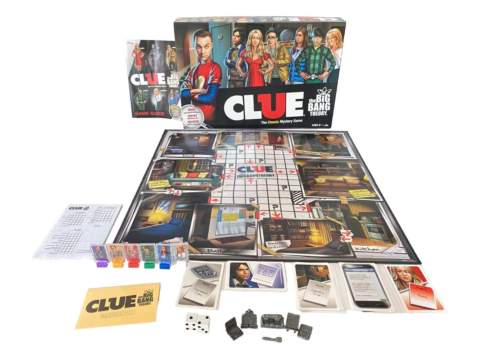 CLUE The Big Bang Theory Edition Hasbro 2013 Mystery Board Game ...