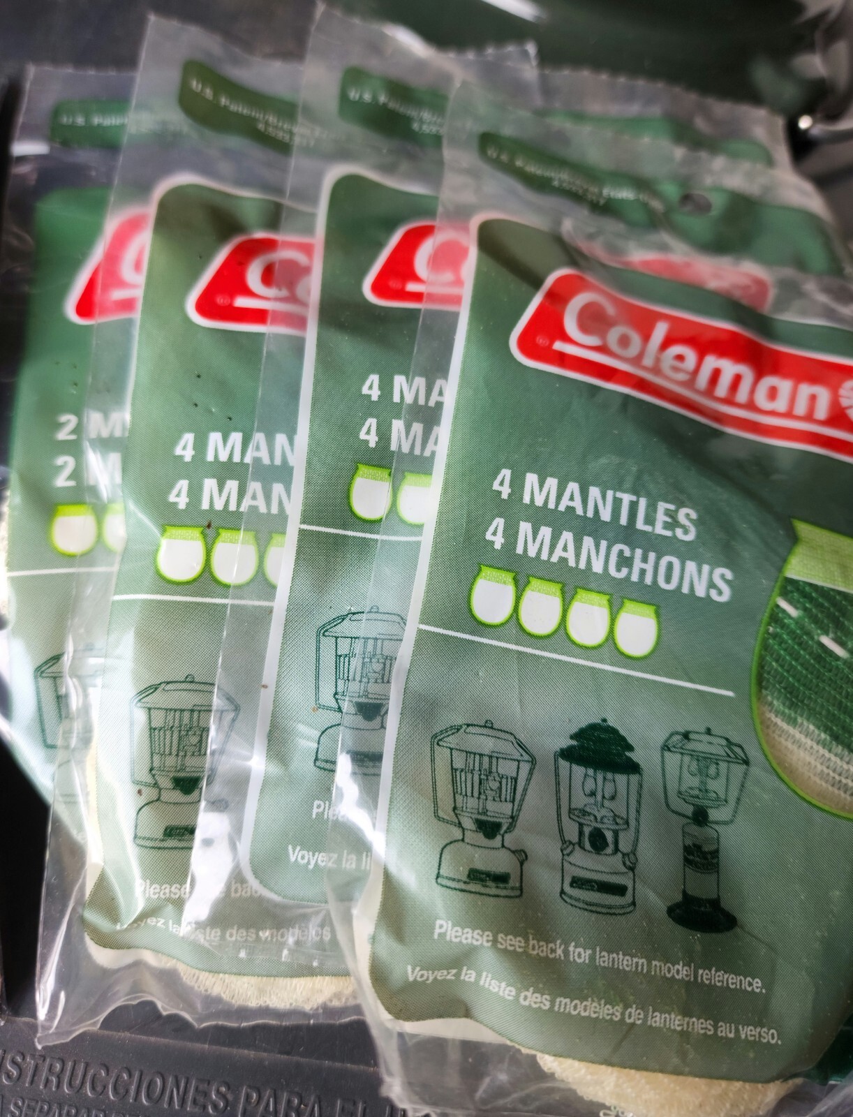 Vintage 9/97 Green Coleman 288A712 Double Mantel Lantern Extra Mantles ...