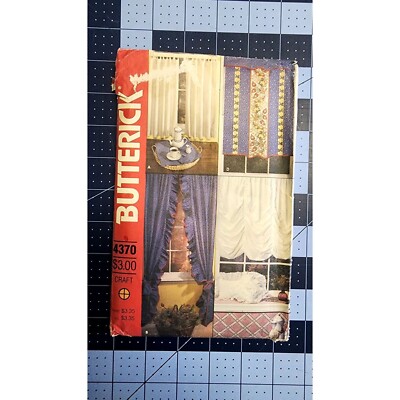 Butterick Home Déco Window Treatment Decorating Sewing Pattern 4370 | eBay