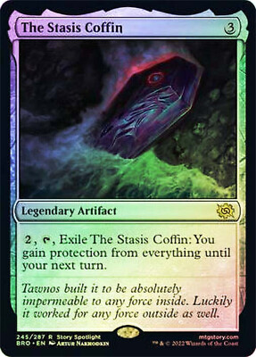 mtg magic The Stasis Coffin FOIL ENGLISH FRENCH le cercueil de stase 2 ...