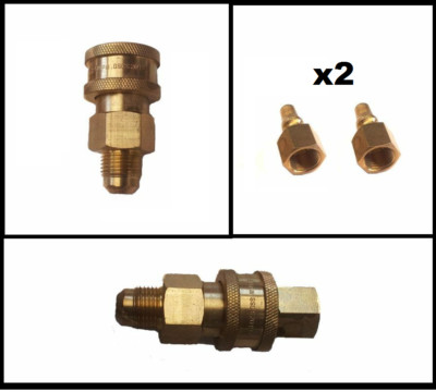 QUICK CONNECT LPG ADAPTER / COUPLING - comes with 2 Male Connectors ...