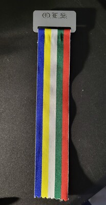 Brag Rag Silver with 5 Colored Ribbon OES Order of Eastern Star | eBay
