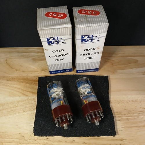2 NOS NIB Etelco Limited Cold Cathode GS 10 D Tubes England | eBay