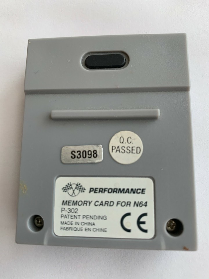 Performance Memory Card for Nintendo 64 N64 Free Shipping | eBay