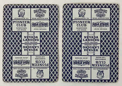 Vintage Las Vegas NV Casino Nevada Landing 2 Single Swap Playing Cards ...