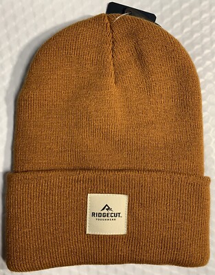 RIDGECUT Toughwear RGC Knit Beanie Hat, Color Glazed Ginger, One Size Fits Most | eBay