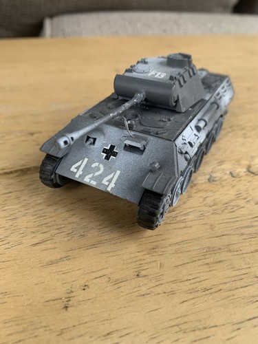1/72 Scale WWII German Army Panther Tank #424/F13 4” Long Built Up Tank ...